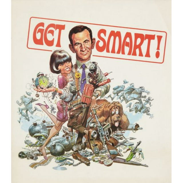 Get Smart Poster 12x16 Art Print on Metal Sign 12in x 16in Multi-Color ...