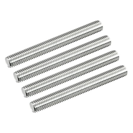Uxcell Fully Threaded Rod M12 x 100mm 1.75mm Thread Pitch 304 Stainless ...