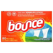 2X - Bounce Wrinkle Guard Mega Dryer Sheets - Outdoor Fresh - 130ct ...