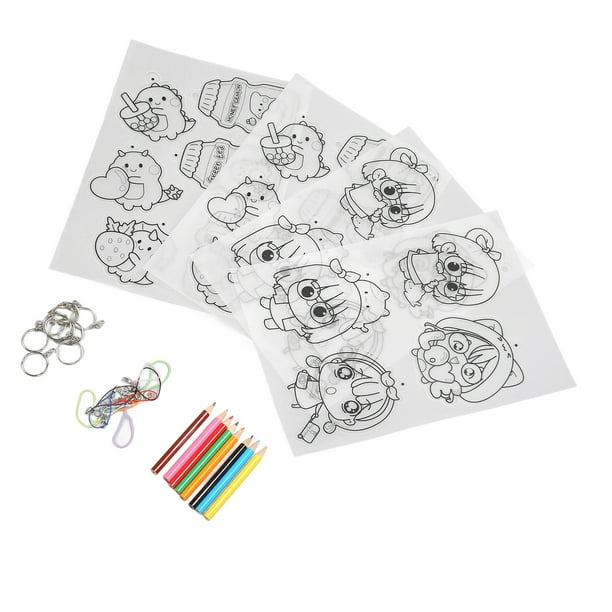 Shrink Plastic Sheet Set, Kids DIY Shrink Plastic Sheets Creative Art ...