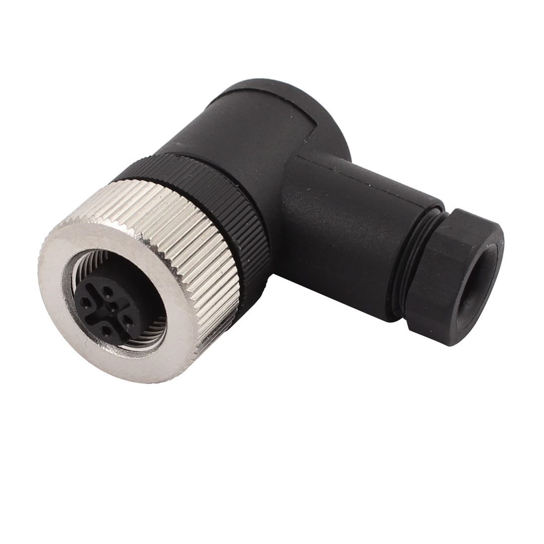 Unique Bargains M12-4 AC 250V 4A 4P 12mm Thread L-type Female ...