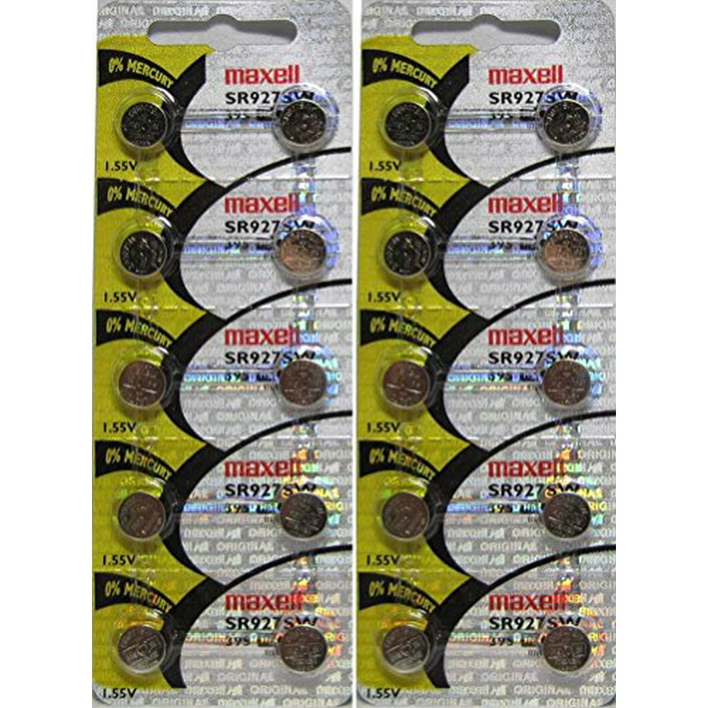 20 Maxell 395 SR927SW AG7 LR927 399 LR57 SR57 195 LR926 Batteries, New ...