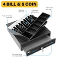 HK SYSTEMS 13inch Heavy Duty Manual Push-Open Cash Drawer with 4Bill ...