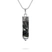 Raw Black Tourmaline Crystal Healing Pendant Necklace - Premium Carrying Pouch - Crystal Gifts ...