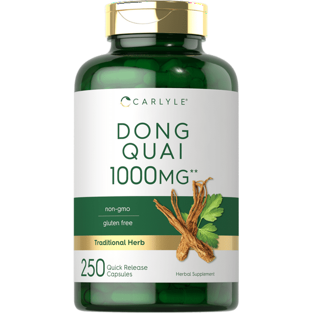 Dong Quai Capsules 1000mg | 250 Count | Traditional Herb | by Carlyle ...