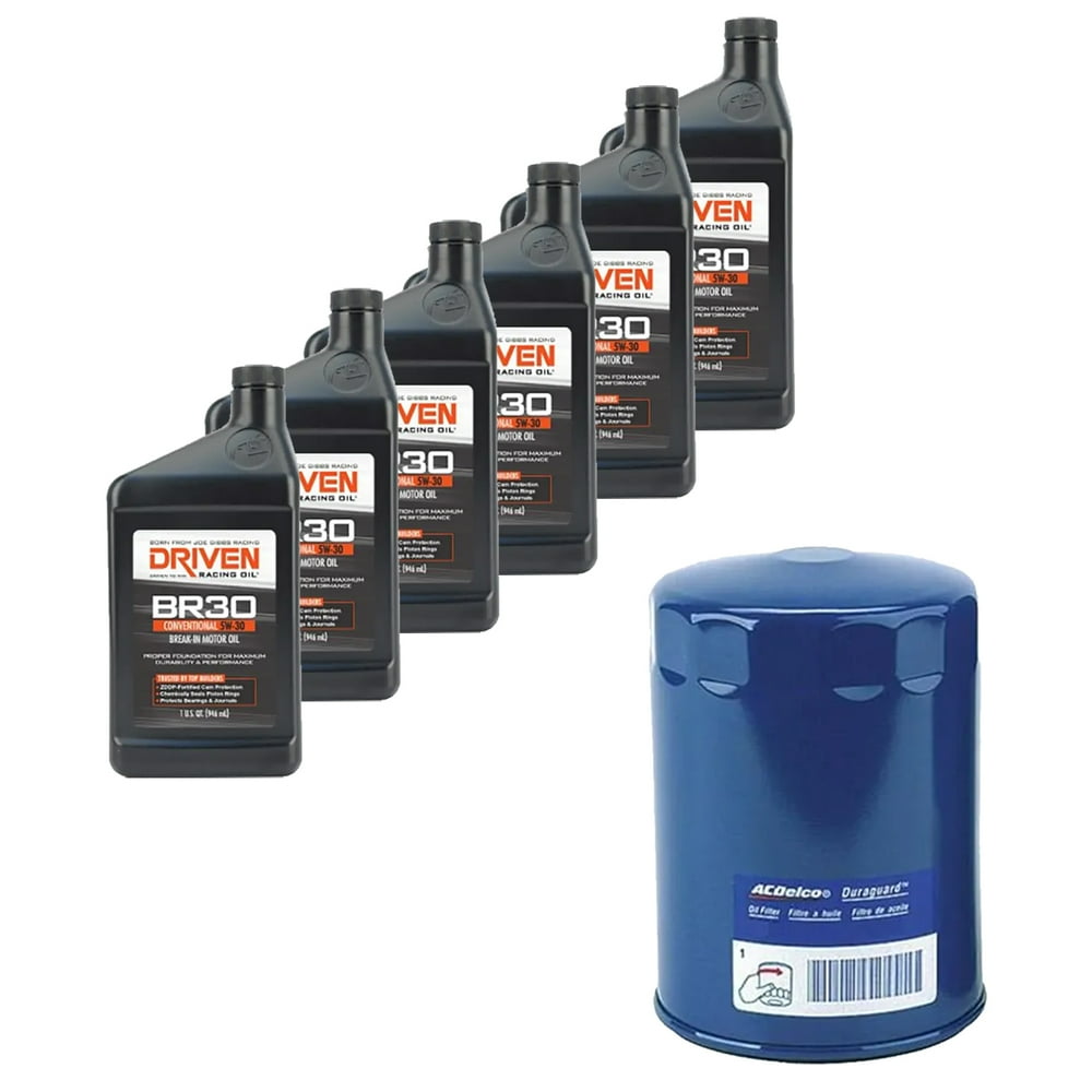 Driven 5W30 6 Quart/AC Delco PF1218 Filter Break-In Oil Kit - Walmart ...