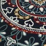 Mainstays 5x7 Outdoor Rug, Medallion Pattern, Durable Polypropylene ...