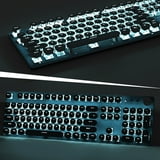LexonElec Typewriter Style Retro Mechanical Gaming Keyboard, 104-Key ...