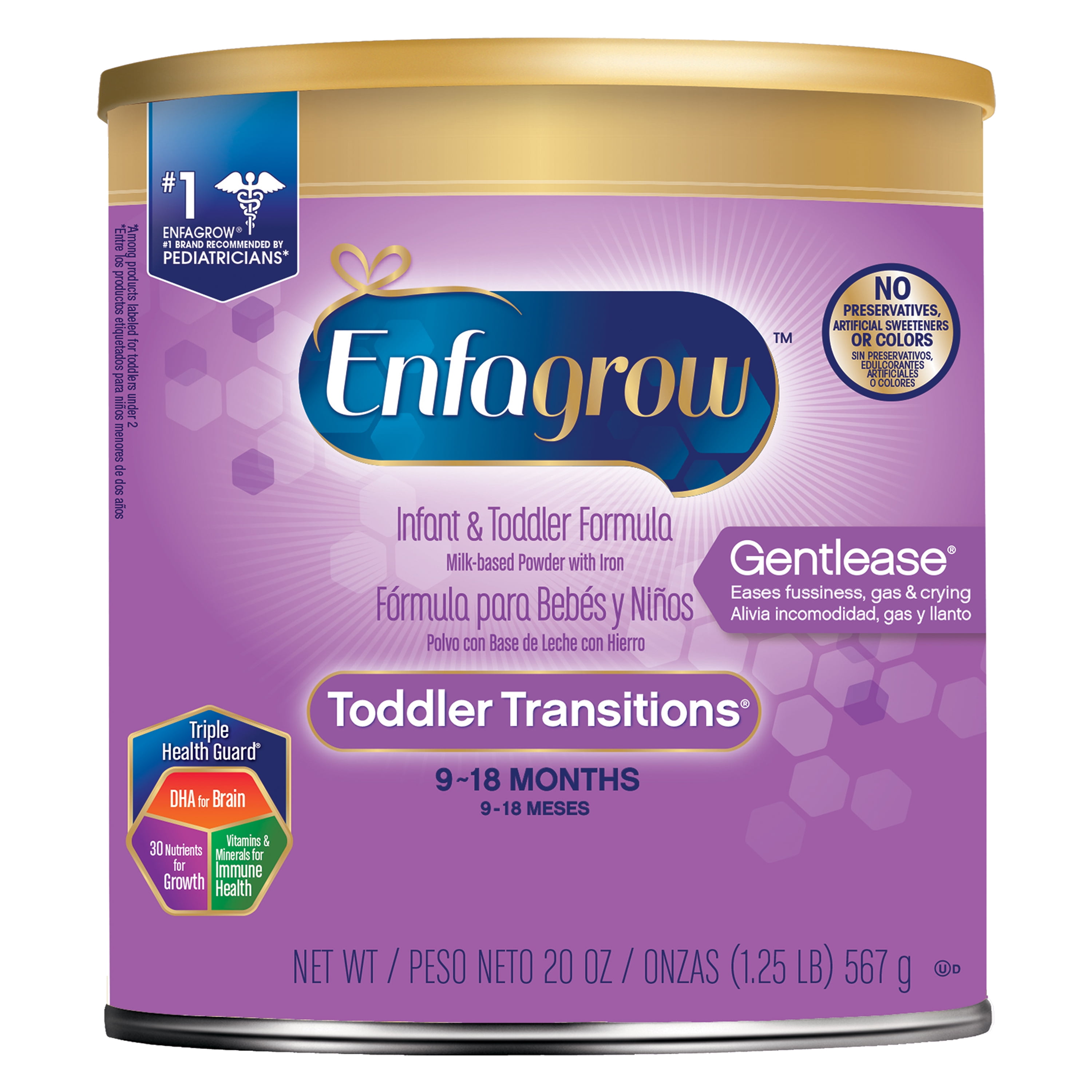 Enfagrow Toddler Transitions Gentlease Infant And Toddler Formula