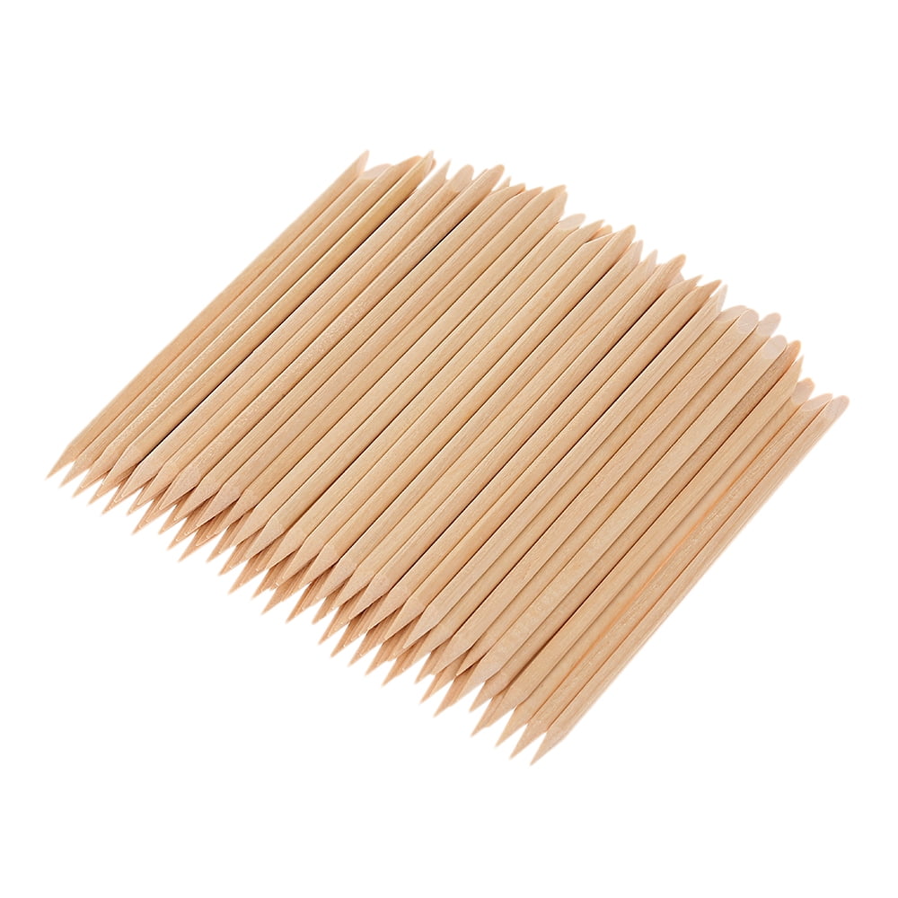 Palos 100 UNIDS Nail Art Sticks De Madera Removedor de Cutícula de ...