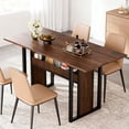 47.2 Inch Dining Table for 4, Kitchen Table with Storage, Morden Dining ...