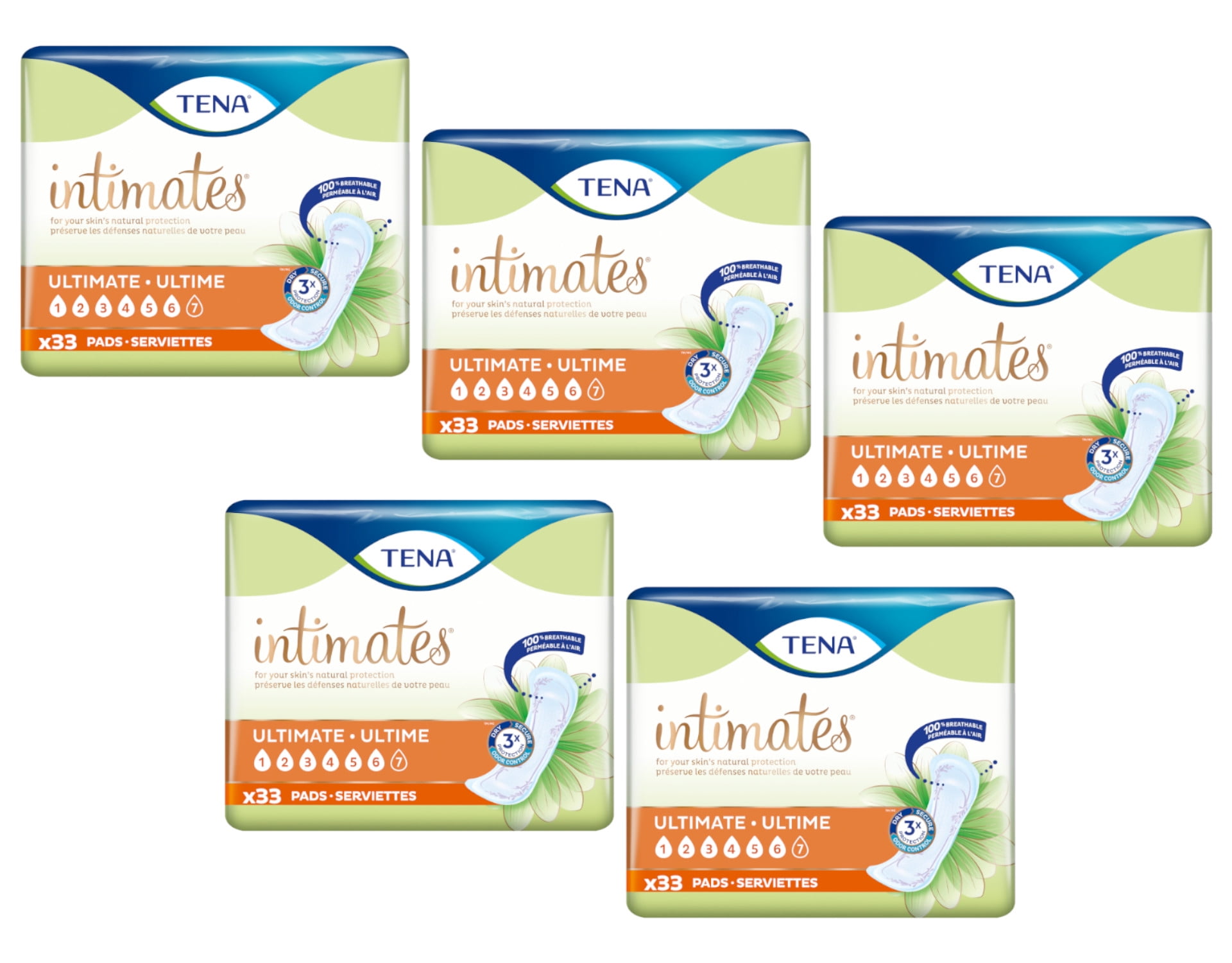 Tena Intimates Ultimate Incontinence Pad for Women, 33 Count - Pack of ...