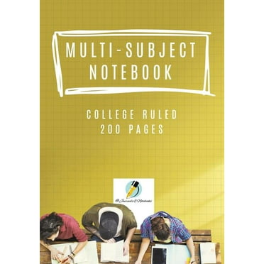 College Ruled Notebook - 5 Subject For Students (Paperback) - Walmart.com
