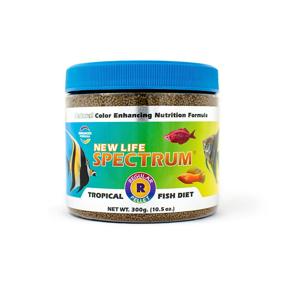 New Life Spectrum Tropical Fish Diet Fish Food Pellets, 300 g - Walmart ...