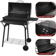 Charcoal Grills Outdoor BBQ Grill, Barrel Charcoal Grill with Side ...