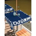 Bold Alphabet Square Outdoor Tablecloth with Umbrella Hole Modern ...
