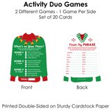 Big Dot of Happiness Ugly Sweater Activity Duo Games - 2-in-1 Holiday ...