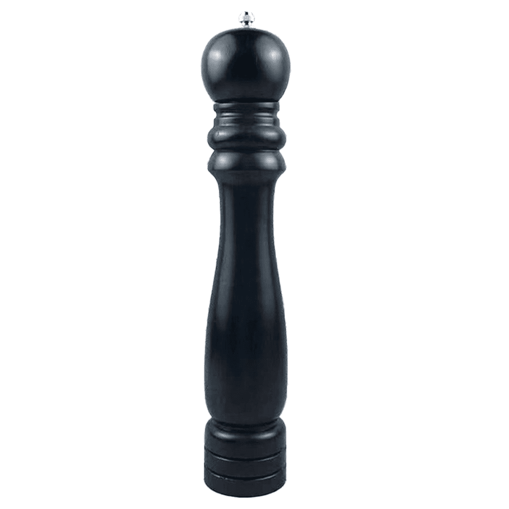 Pepper grinder wooden stainless steel core manual freshly ground black ...