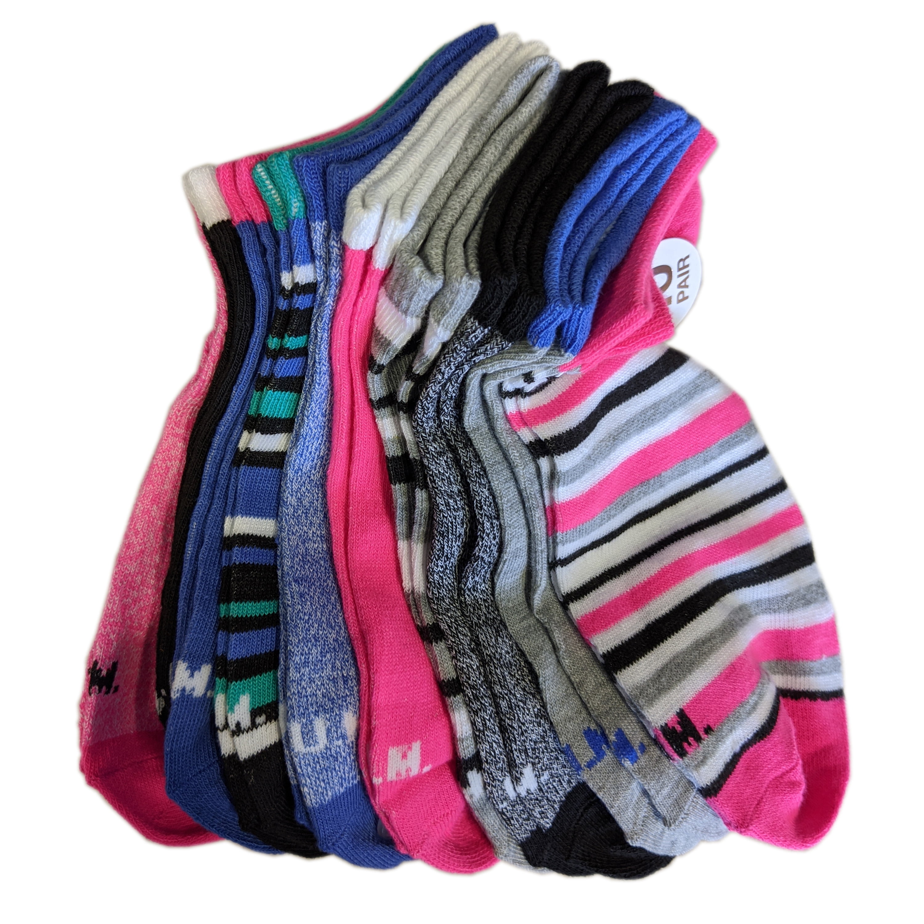 B.U.M Women's 20 Pairs of Colorful & Comfortable Lightweight Breathable ...