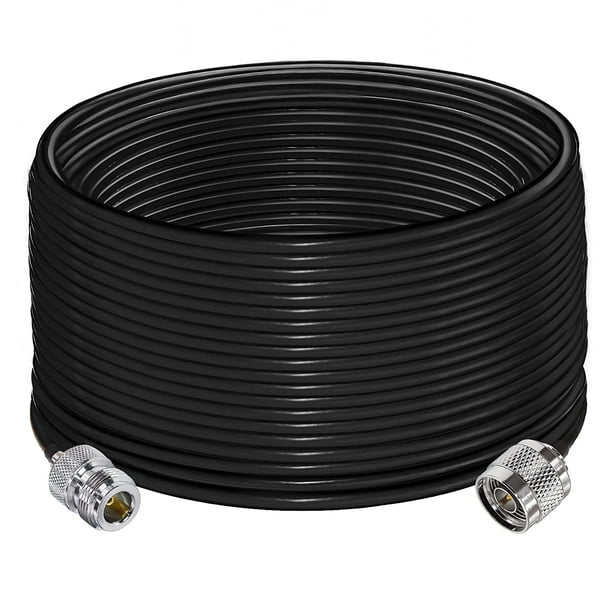 N Type Cable RG58 65.6ft(20M) N Male to N Female Connector Extension ...