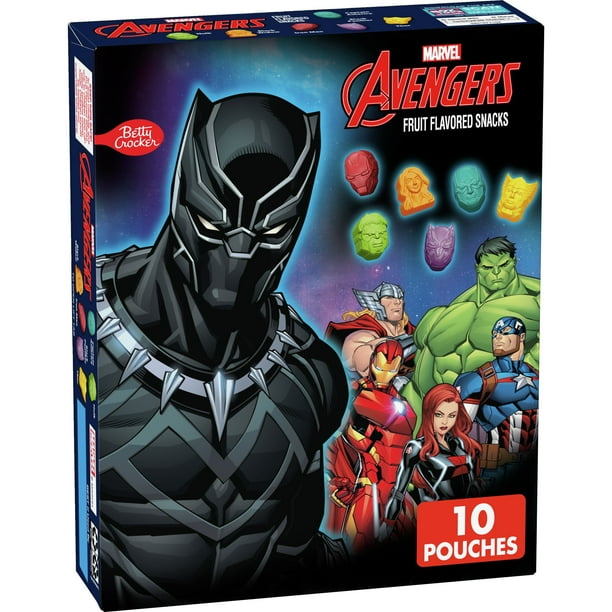 Avengers Fruit Flavored Snacks, Treat Pouches, Gluten Free, 10 ct ...