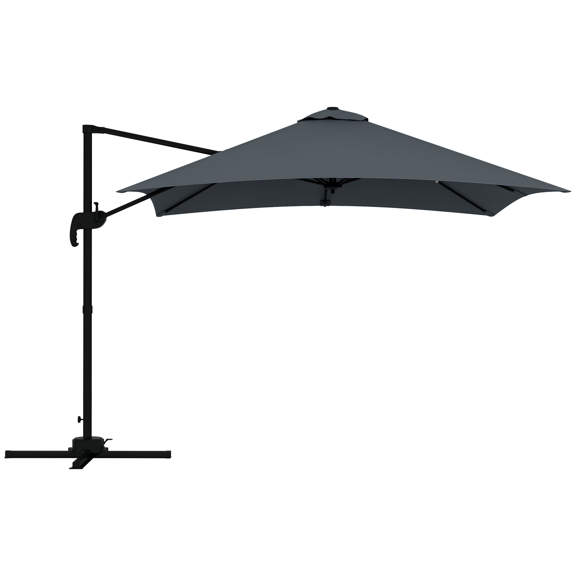 Click here for Outsunny 10x10ft Cantilever Umbrella With 4 Adjust... prices