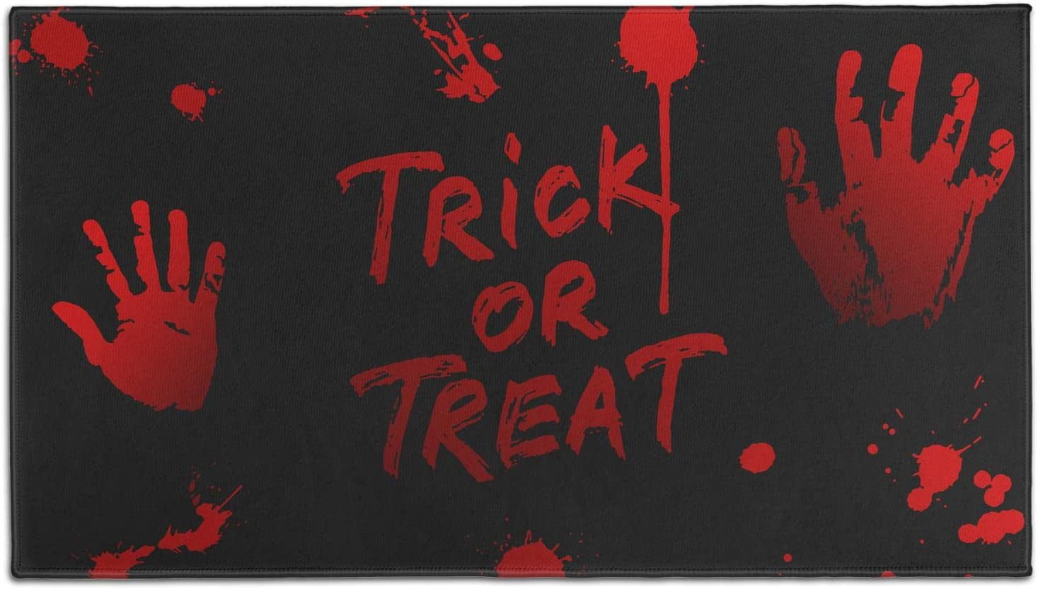 Halloween Unique Trick Or Treat Kitchen Rugs Outdoor Kitchen Mat ...