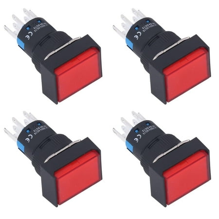 Self Locking Switches, Micro Squares Push Button Switch 25Pcs Aging ...