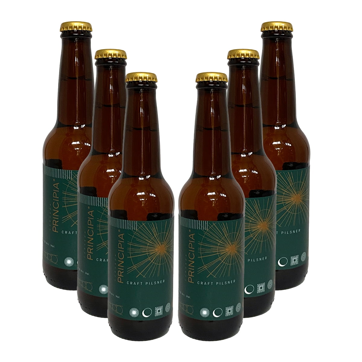 Six Pack Cerveza Artesanal Principia Craft Pilsner 355 ml Principia ...