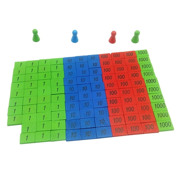 112 Piezas Pro Montessori Sello Juego Educación Matemáticas Juguetes ...