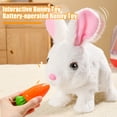 MIRROR 1 Set Interactive Bunny Plush Toy Walking Barking Moving White ...
