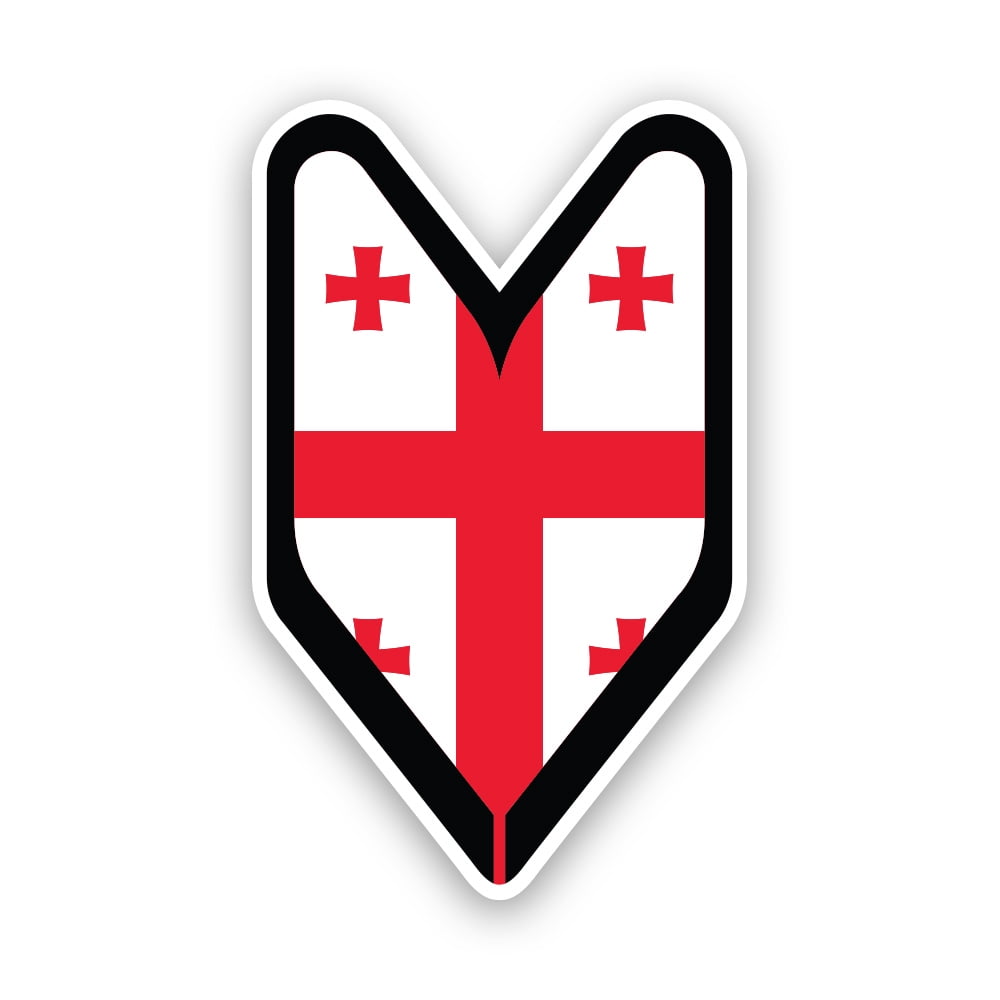 Georgian Driver Badge Sticker Decal - Self Adhesive Vinyl ...