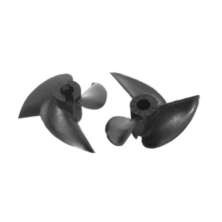 Pair Plastic 3-Vane CW CCW Rotating RC Model Ship Prop Propeller 32mm P ...