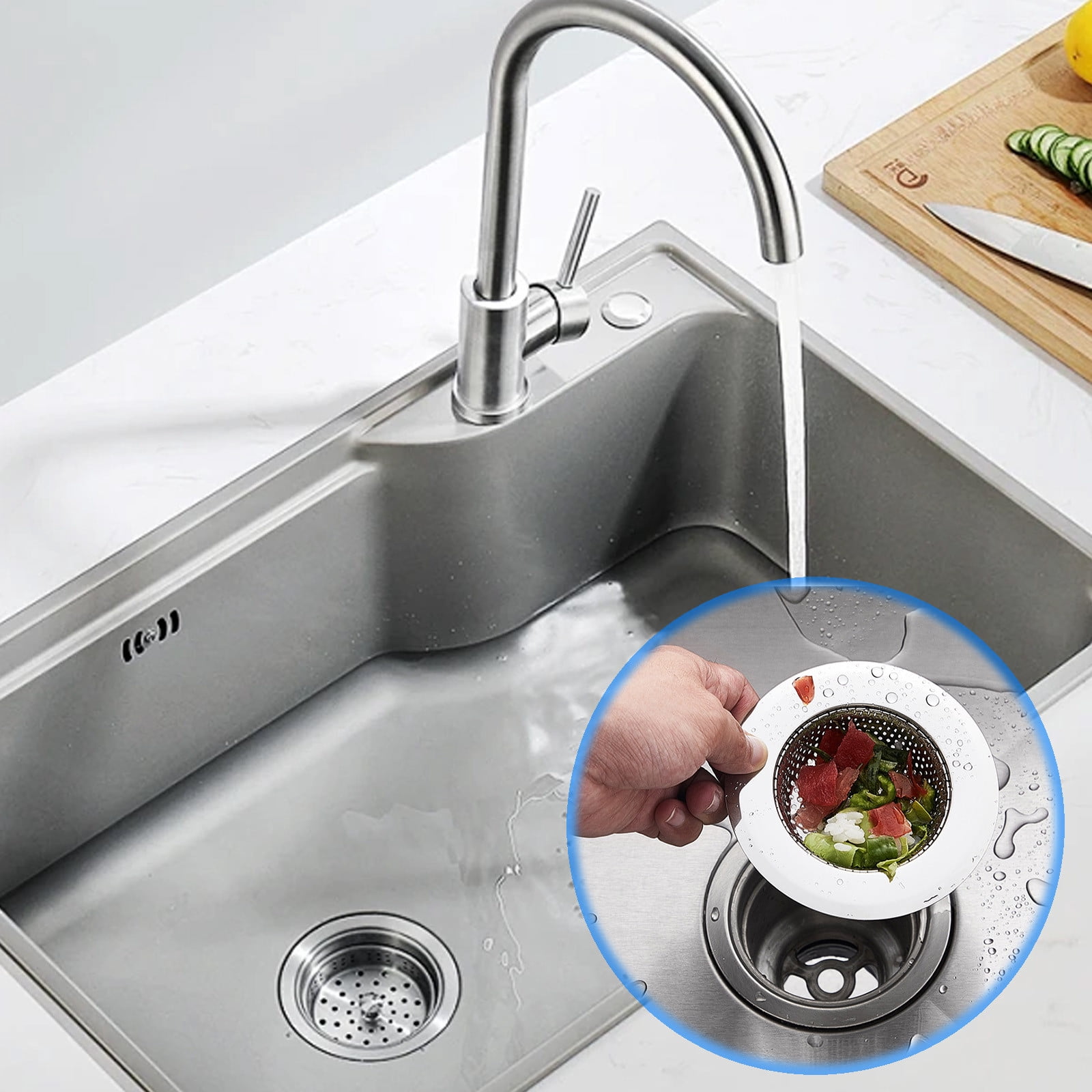 Xuniizn Kitchen Sink Garbage Filter Sewer Floor Drains Vegetable Basin ...