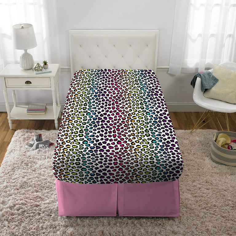 Rainbow Cheetah Print Bedding