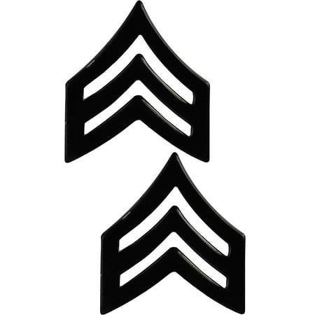 Tactical365 Pair of Sergeant Rank Insignia Pins for Police or Military ...