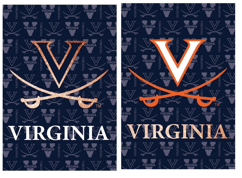 University of Virginia Cavaliers Two Sided Glitter Accented House Flag ...