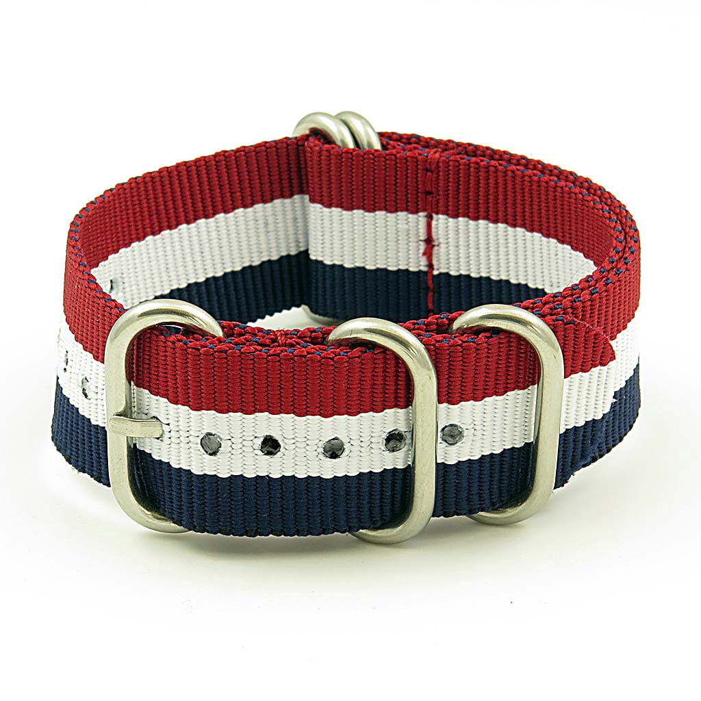 StrapsCo Nylon 5 Ring One-Piece Watch Strap - Walmart.com