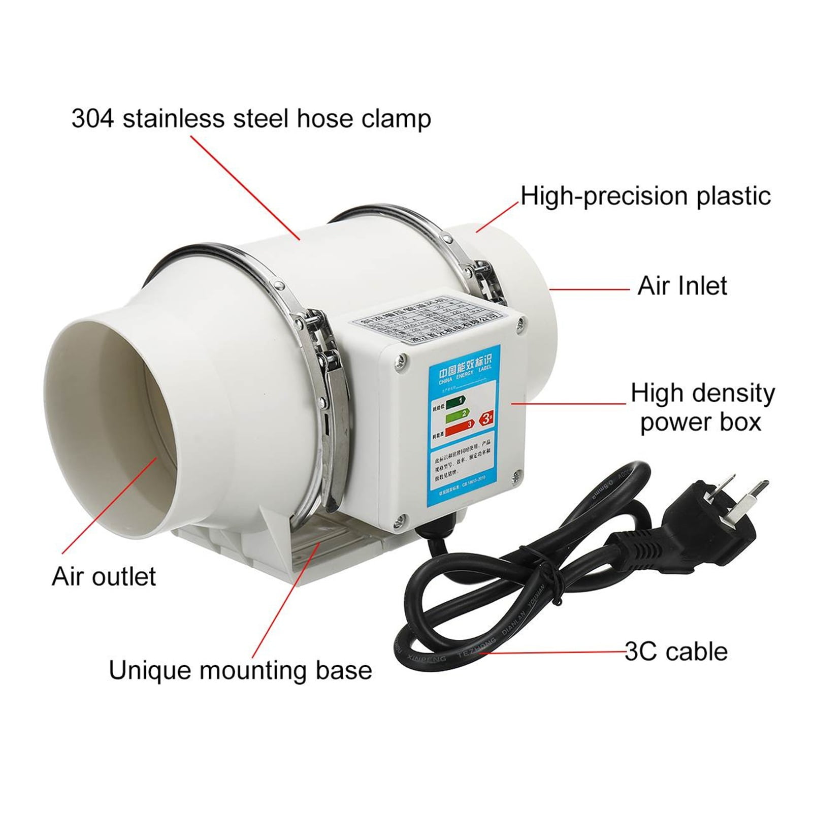 Click here for Zilai 4 6 8 Inch Exhaust Fan 2600rpm For Home Sile... prices