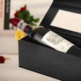 PACKHOME 2 Wine Gift Boxes with Window, Black Bottle Gift Boxes for ...