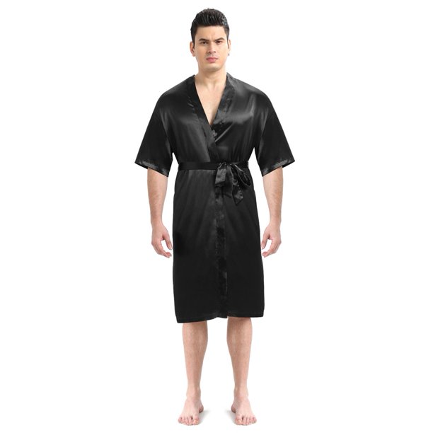 Mens Satin Robe