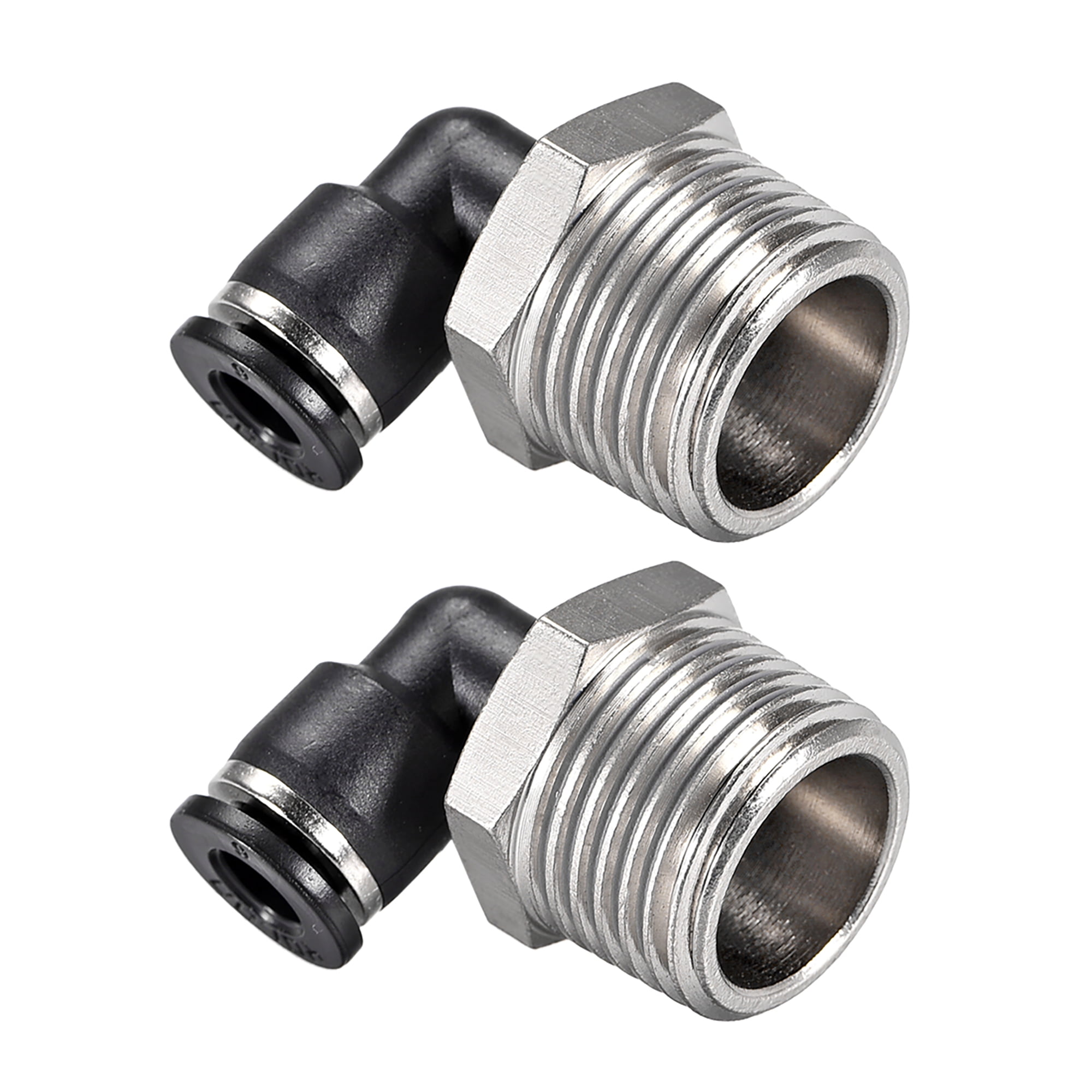 Push To Connect Tube Fitting Male Elbow 6mm Tube OD X 1 2 NPT Thread Push To Connect Tube Fitting Male Elbow 6mm Tube OD X 1 2 NPT Thread