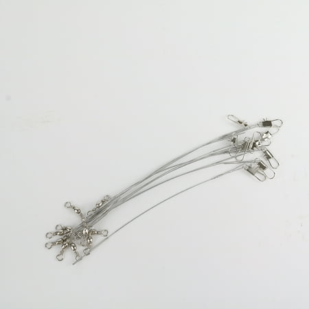 fashionhome 10pcs Fishing Wire Leaders Stainless Steel Braided Trace ...