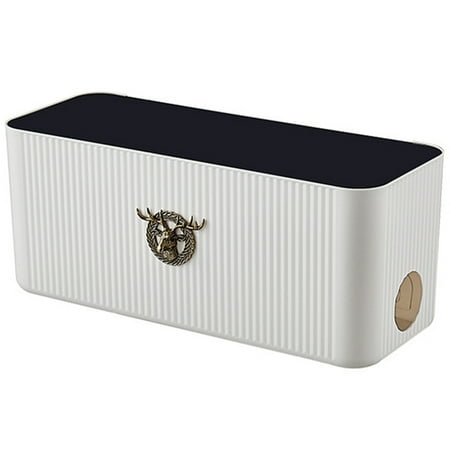 IKemiter Luxury Cable Management Organizer Box with Lid Cord Organizer ...