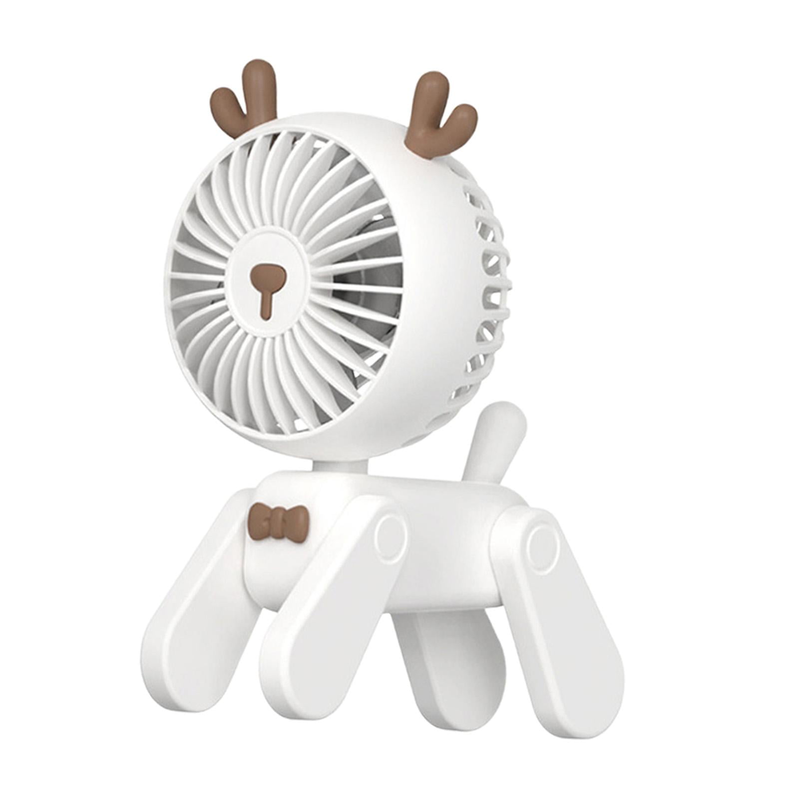 Small Desk Fan Personal Fan 3 Speeds Lovely Creative Adjustable ...
