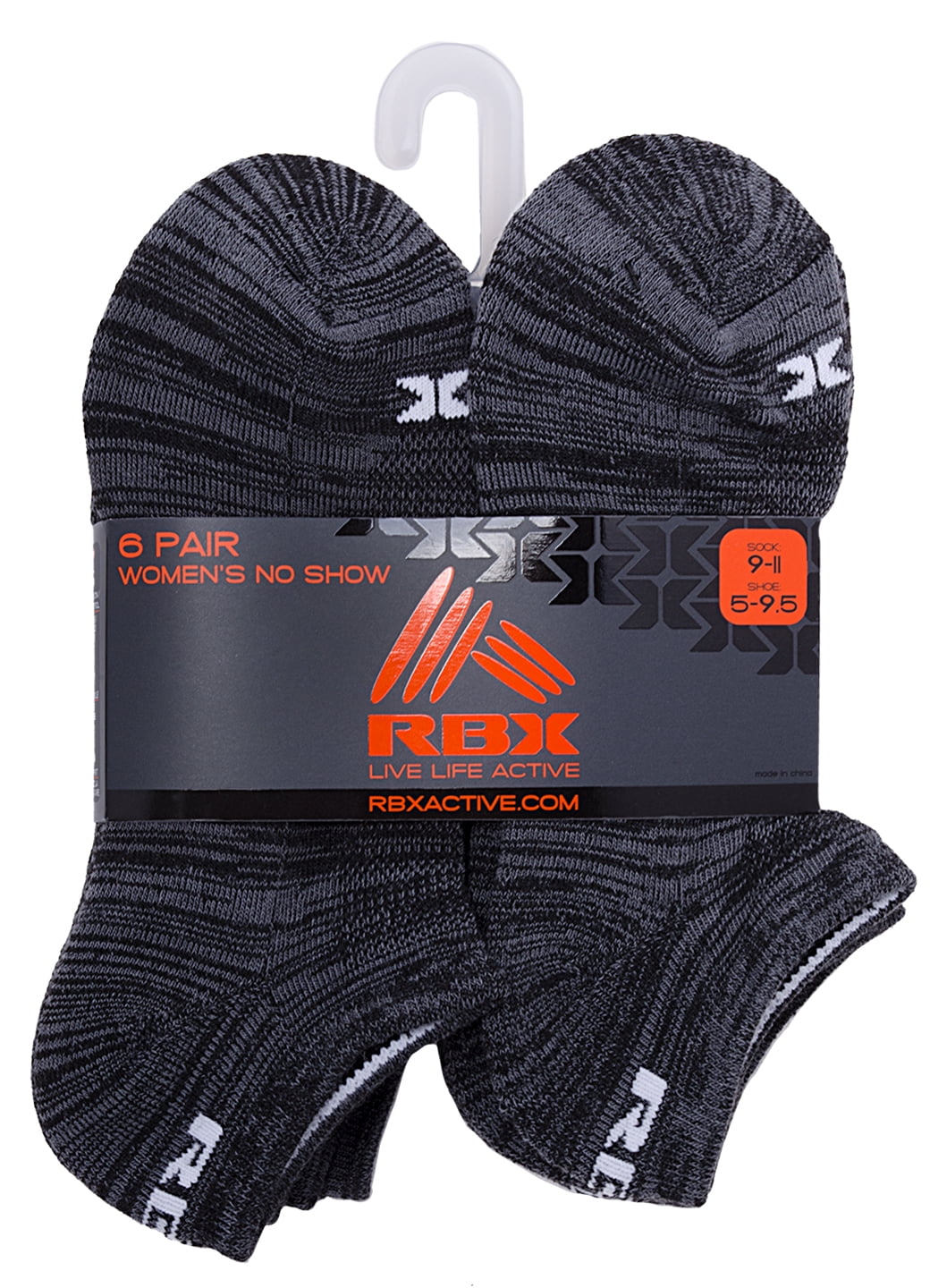 RBX Active 6 Pack Women's Heel Tab Low Cut Socks - Walmart.com