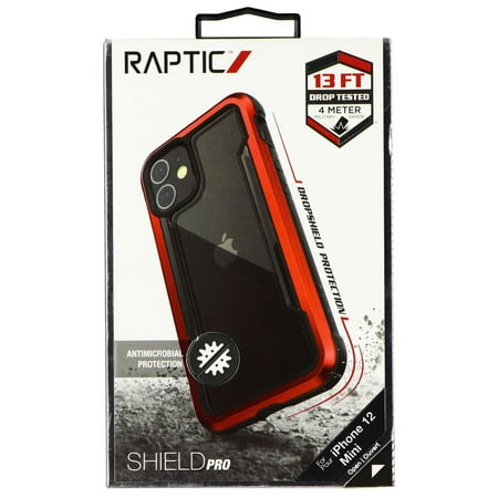 Raptic Shield Pro Series Case for iPhone 12 Mini - Red/Clear | Walmart ...