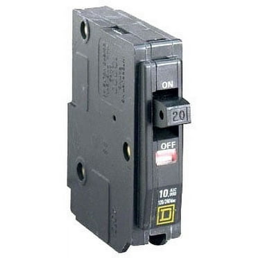 Square D Circuit Breaker,15A,Plug In,120/240V,1P QO115 - Walmart.com