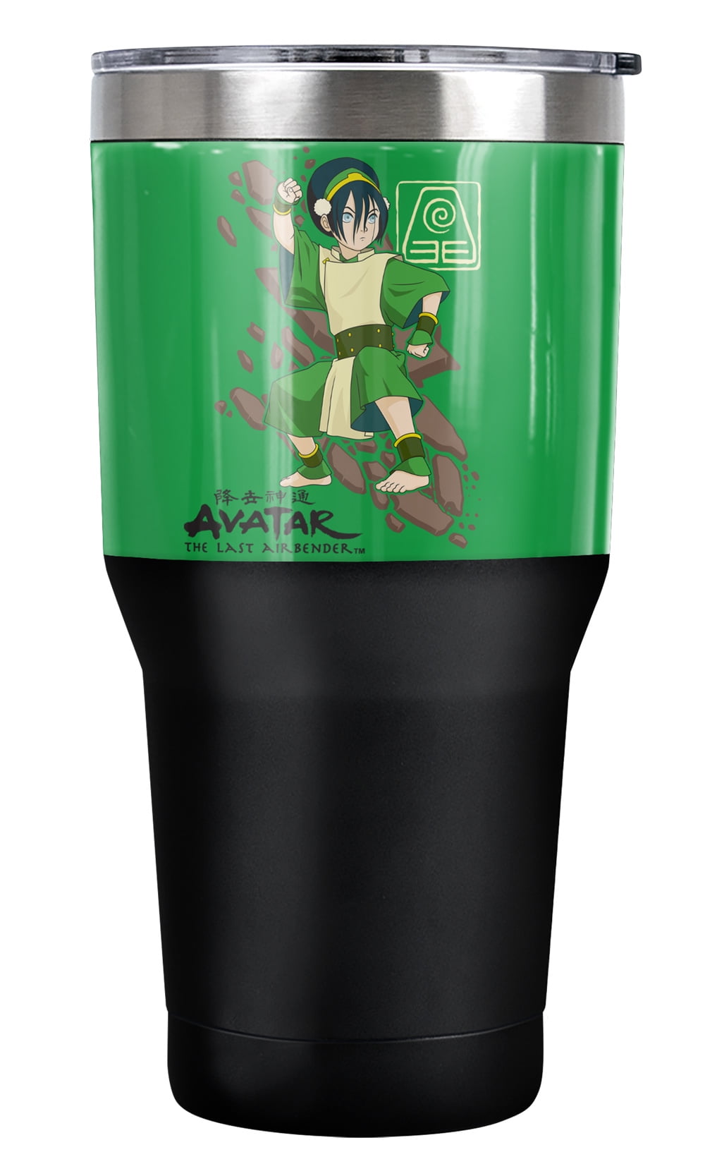 Avatar The Last Airbender Official Toph Rock Slide 30 oz Travel Tumbler ...