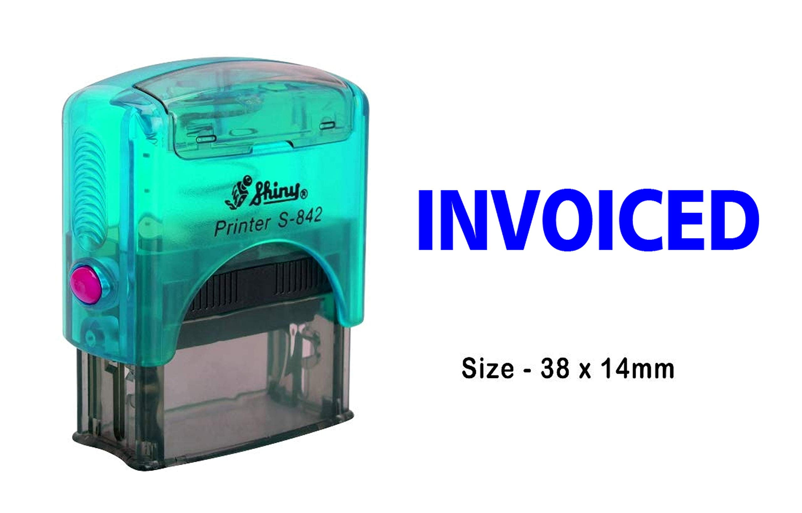 PrintValue Invoiced Printed Office Self Inking Rubber Stamp-Shiny S-842 ...